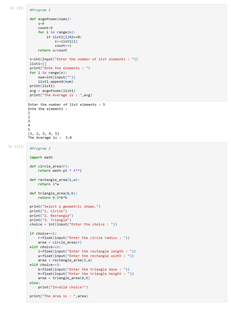 Akshay Python 10-11 | PDF | Area | Euclidean Geometry