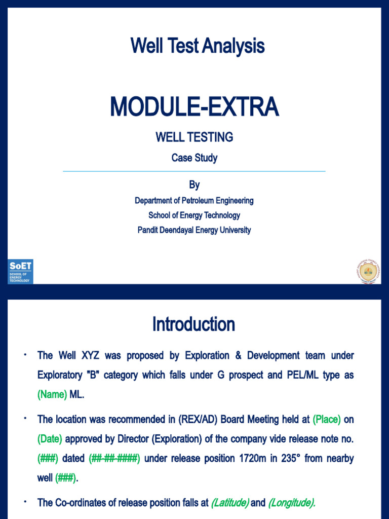 Well Test Case Study | PDF | Petroleum Reservoir | Pressure