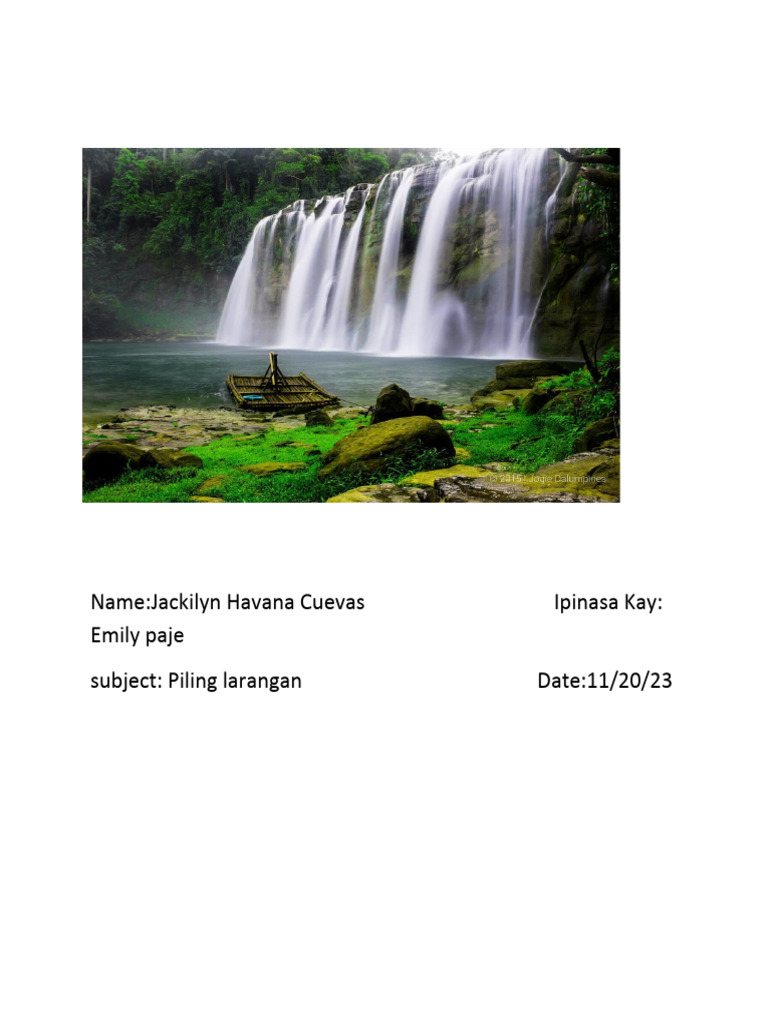 Tinuy An Falls | PDF