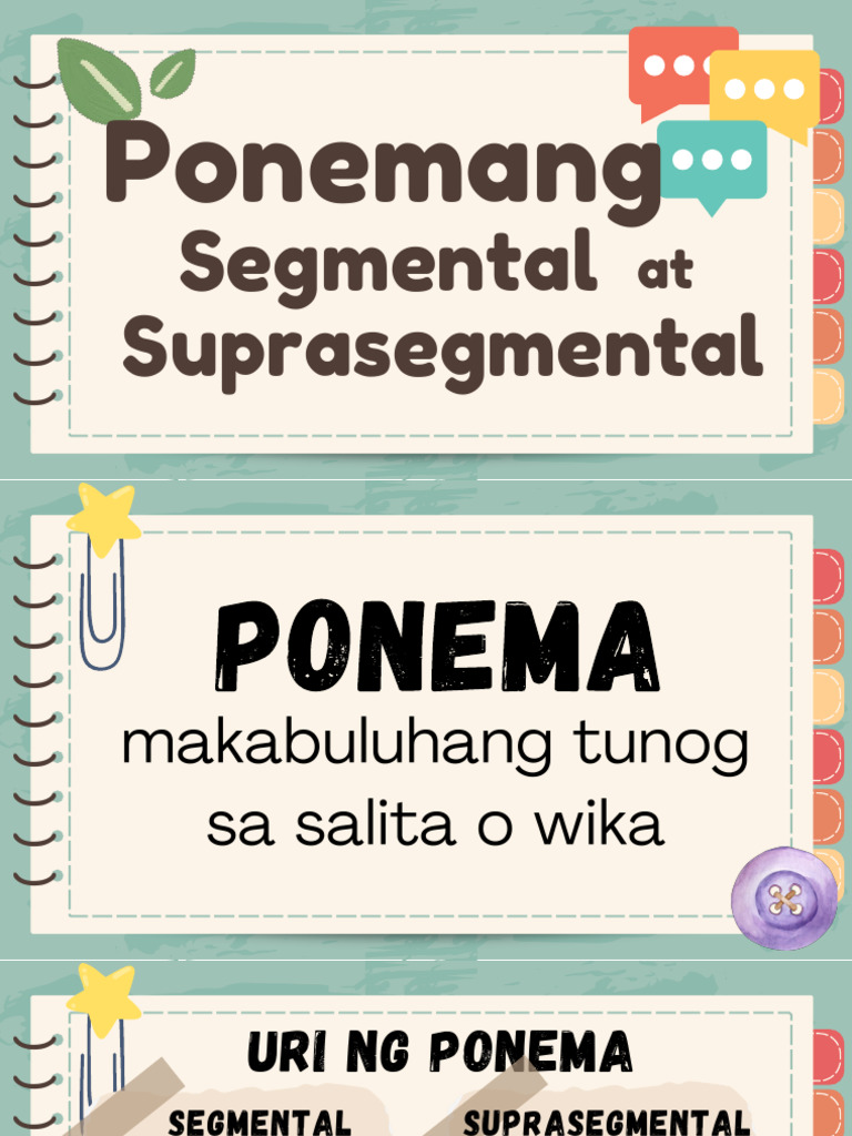 Ponemang Suprasegmental | PDF