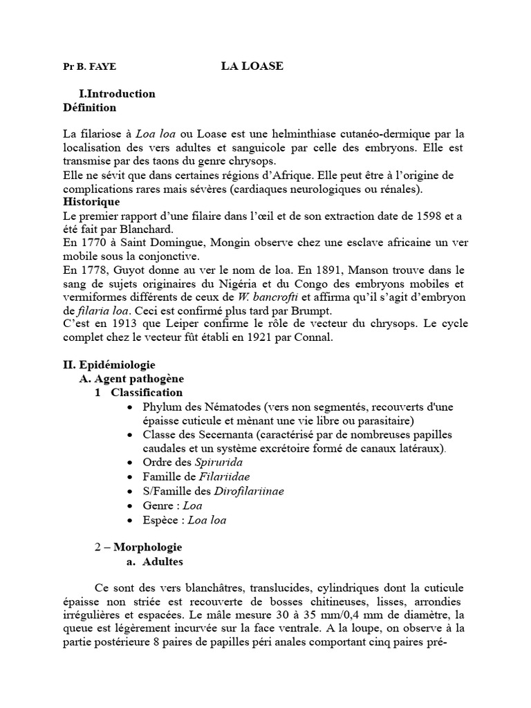 Comprendre la Loase et ses impacts | PDF | Sciences et mathématiques