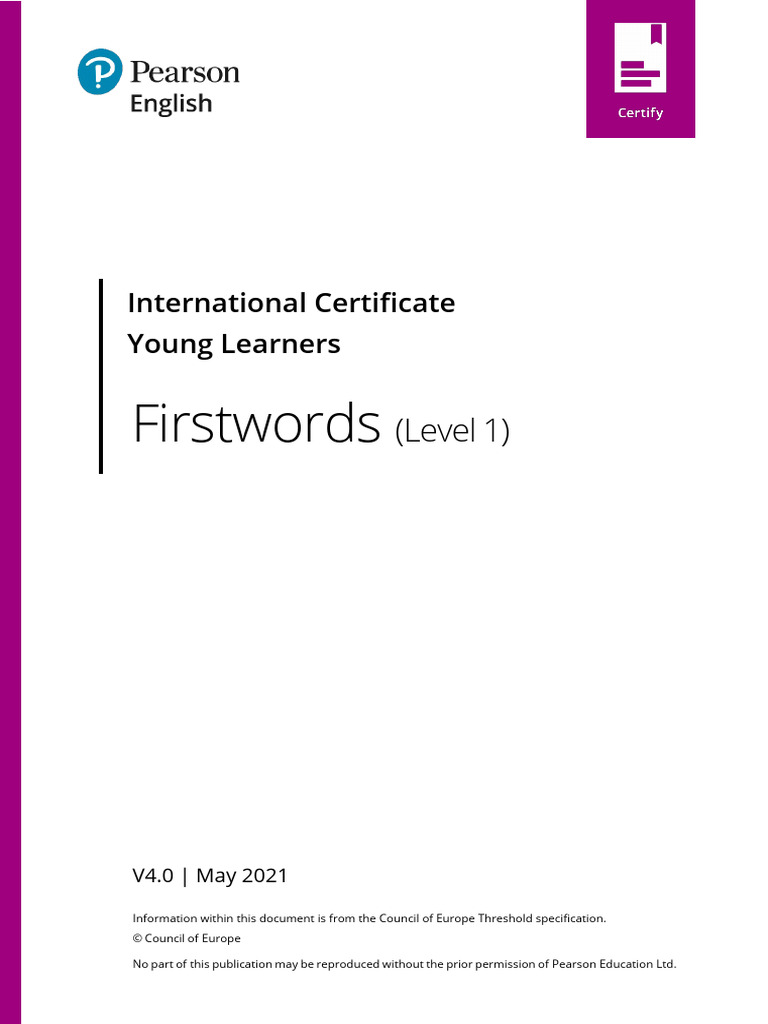 Guide Firstwords | PDF | Vocabulary | English Language