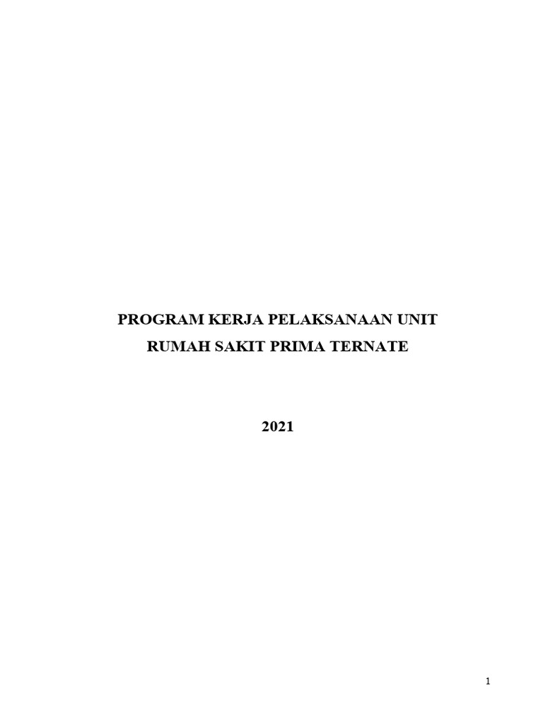 Program Kerja IPSRS | PDF