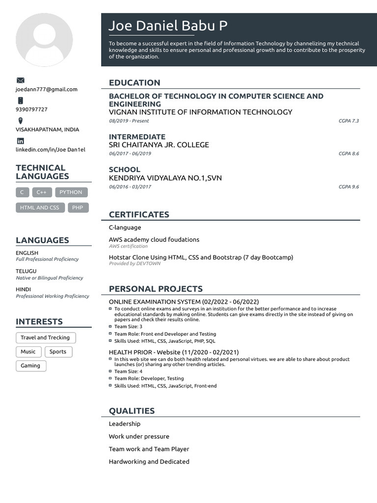 Daniel Resume | PDF