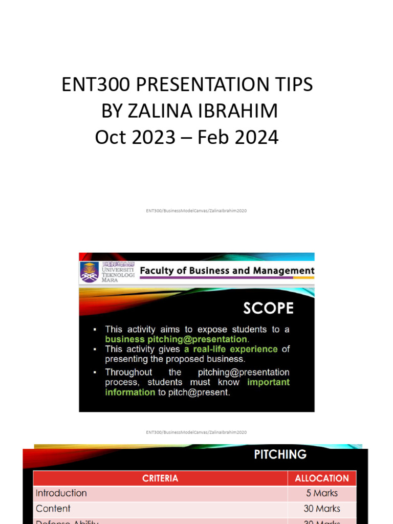 ENT300 - TIPS Presentation Oct 2023zi FOR STUDENTS | PDF