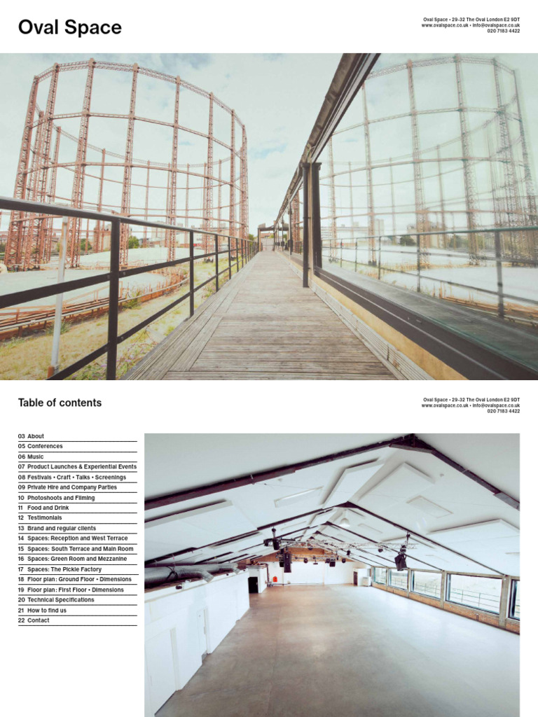 Oval Space Brochure | PDF