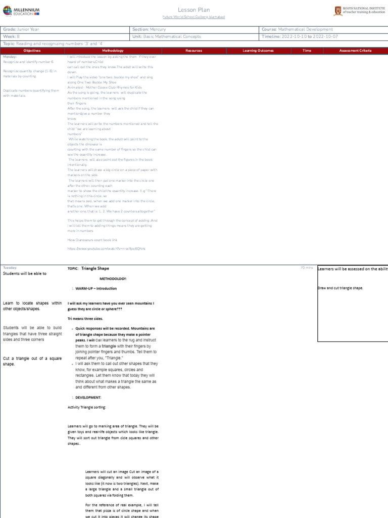 Week 8 Maths | PDF | Shape | Triangle