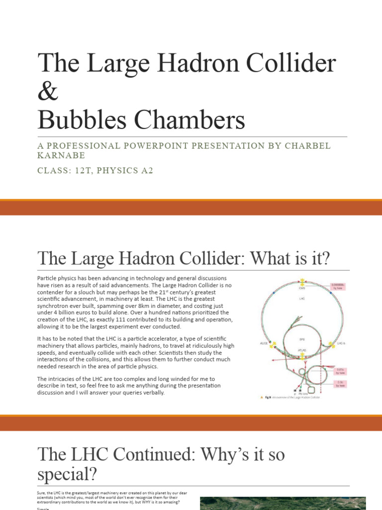 Physics Powerpoint 1 | PDF | Large Hadron Collider | Particle Physics