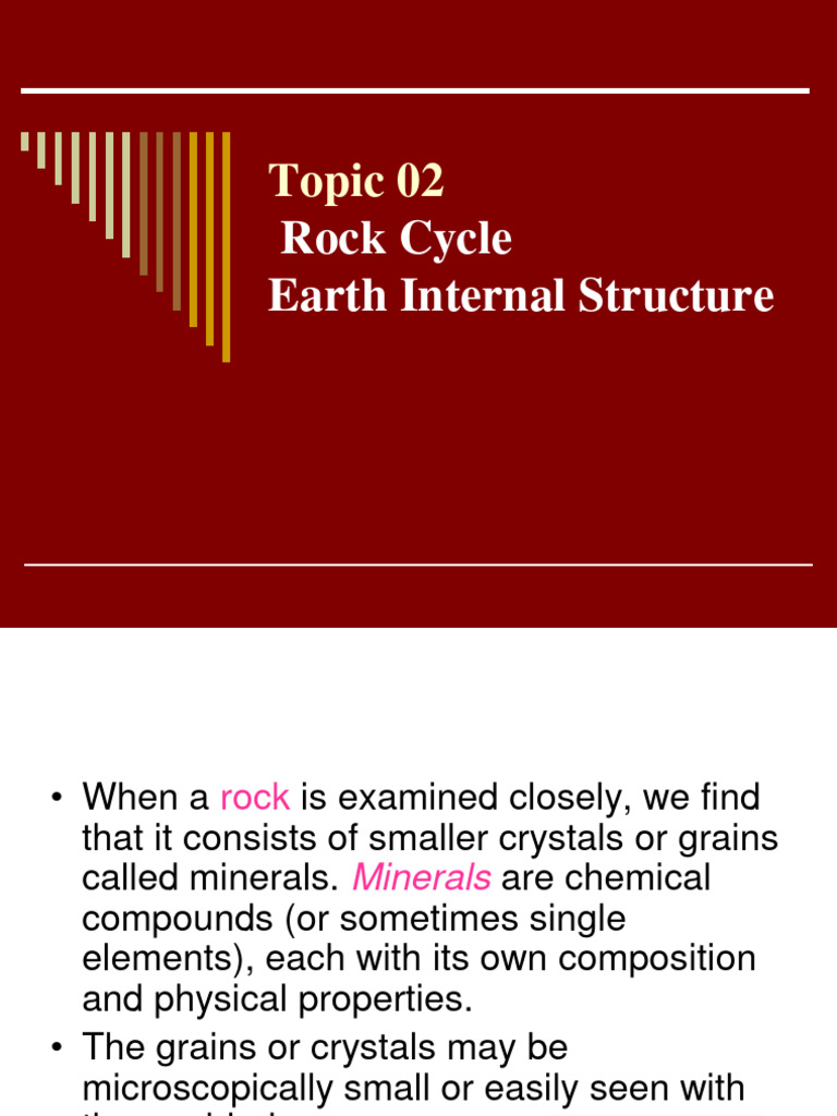 Topic02 RockCycle | PDF