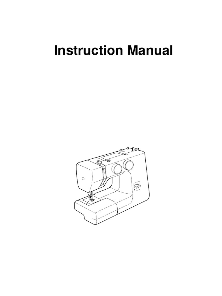 Janome 219s Manual | PDF | Sewing Machine | Sewing