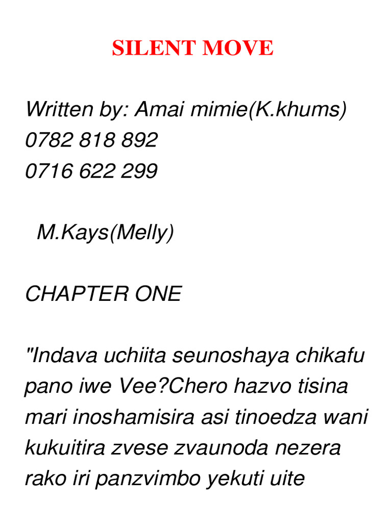 Silent Move | PDF