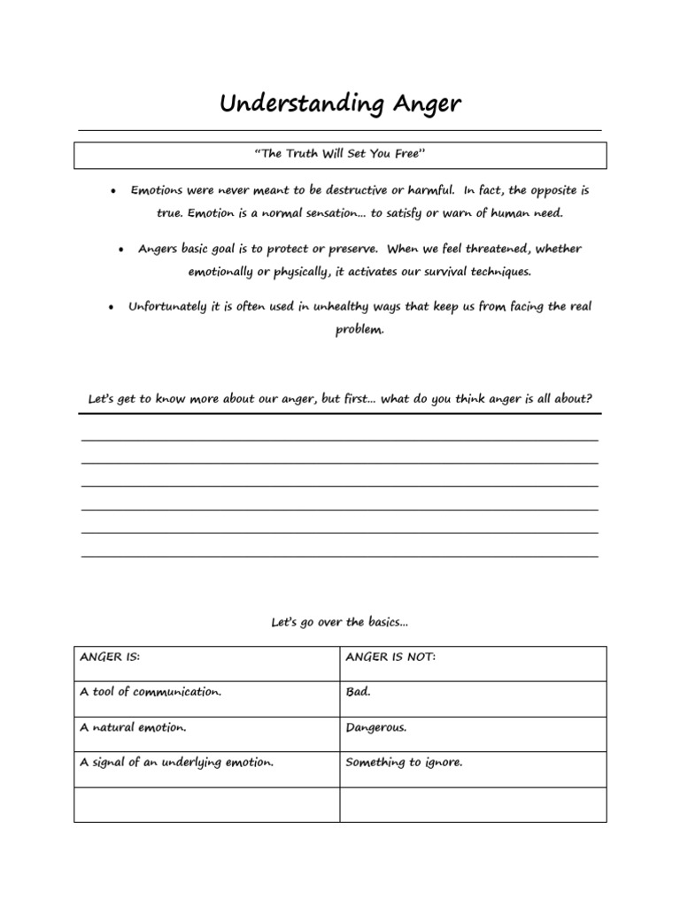 Understanding Anger | PDF