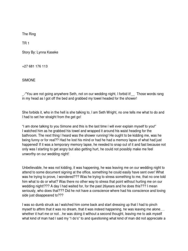 The Ring PDF | PDF | Mystery, Thriller & Crime Fiction