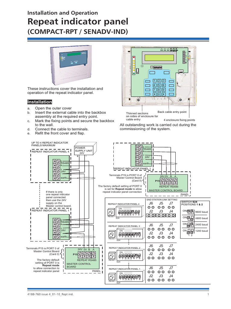 Repeat Indicator Panel: (Compact-Rpt / Senadv-Ind) | PDF | Equipment ...