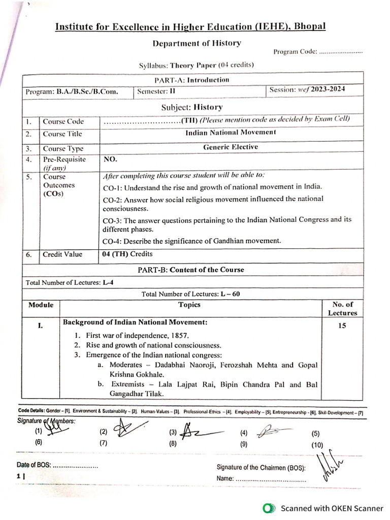 Generic Syllabus | PDF
