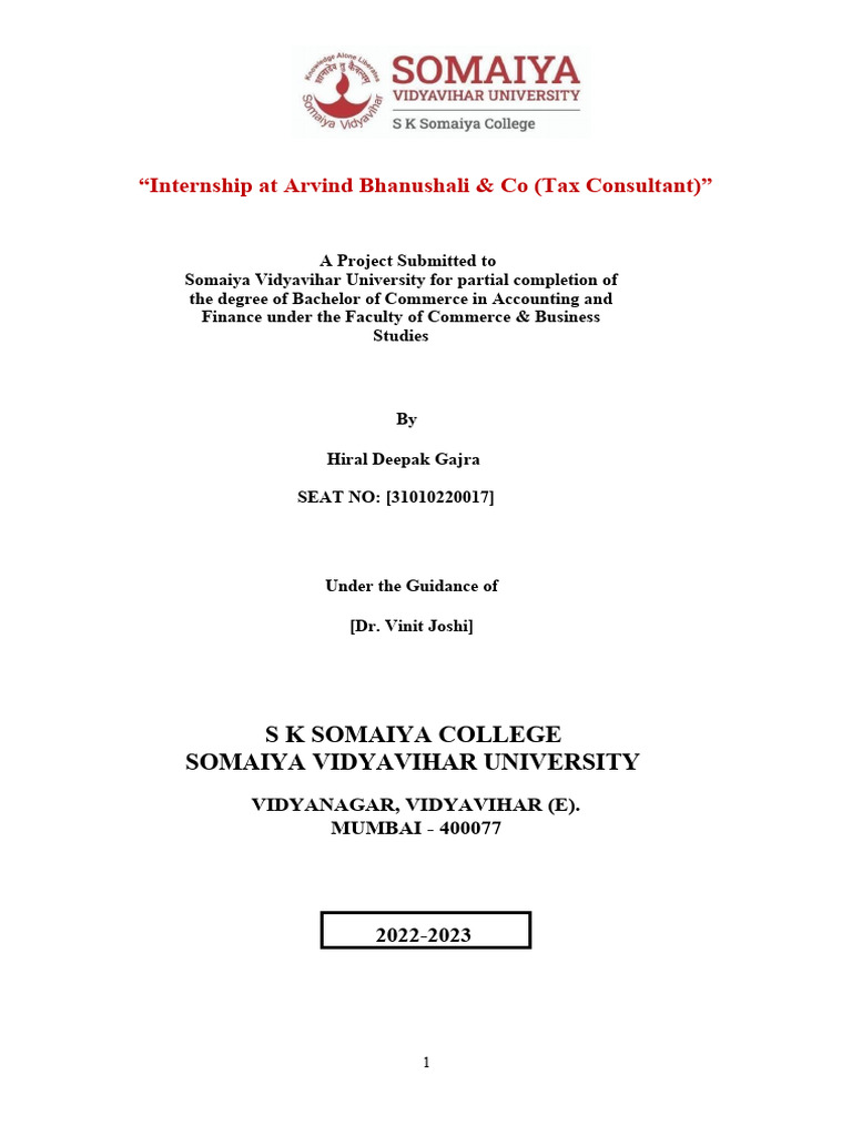 Hiral Gajra Project | PDF