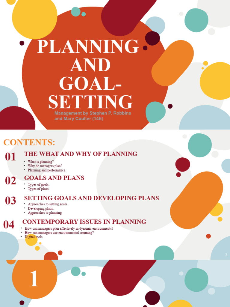 Effective Planning and Goal-Setting Strategies | PDF