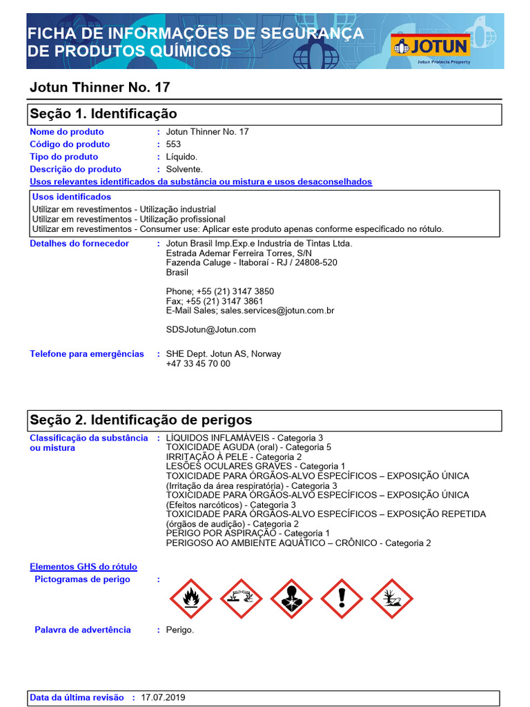 Fispq - Jotun Thinner 17 | PDF