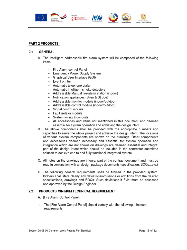 FIRE ALARM SYSTEM SPECS | PDF