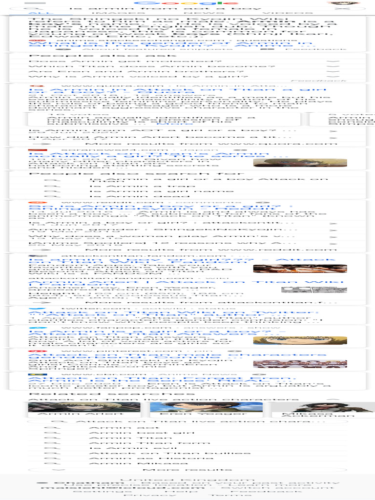 is armin from aot a boy - Google Search | PDF