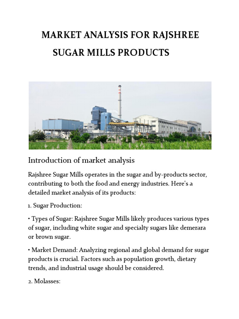 Market Analysis For Rajshree | PDF | Sugarcane | Market (Economics)