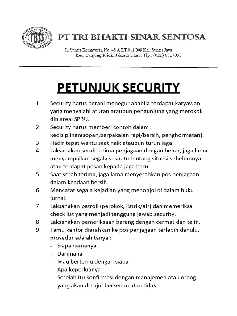 Sop Security | PDF