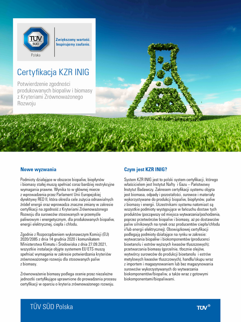 Certyfikacja KZR INIG Ulotka_pl | PDF
