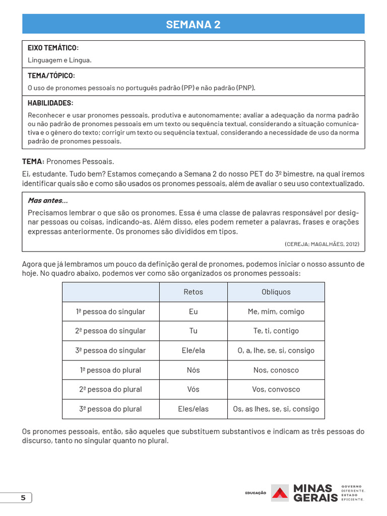 Pet 3 2º Ano Sem 2 Port Pdf