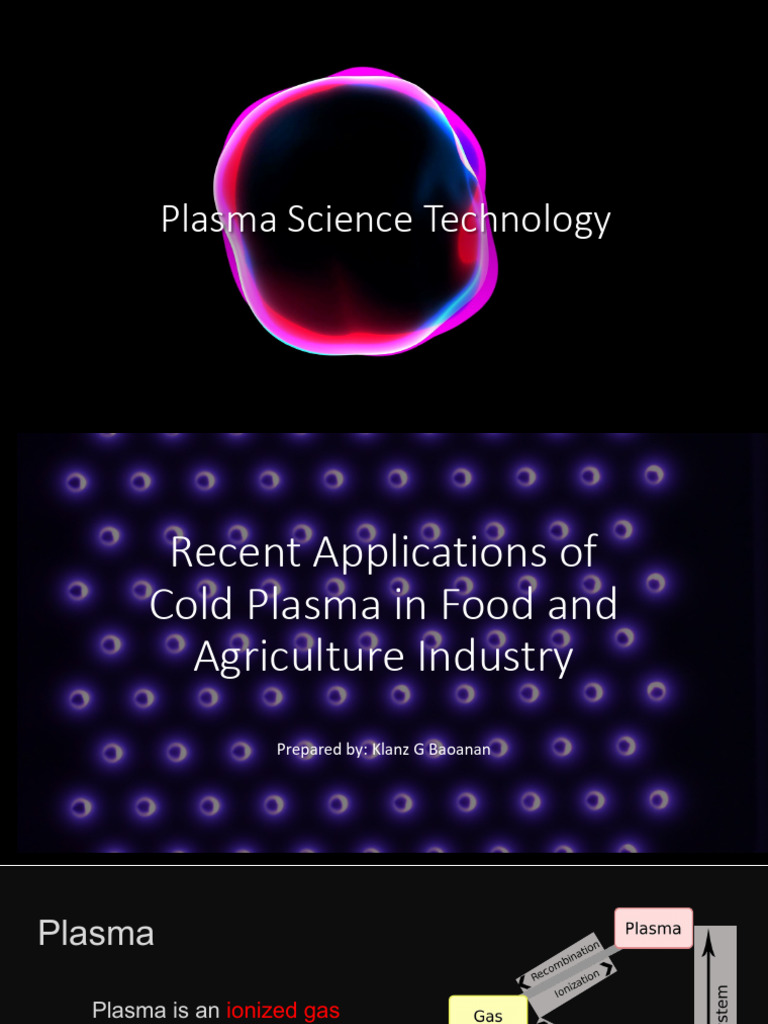 STS 21. Plasma Technology in Food and Agriculture Industry | Download ...