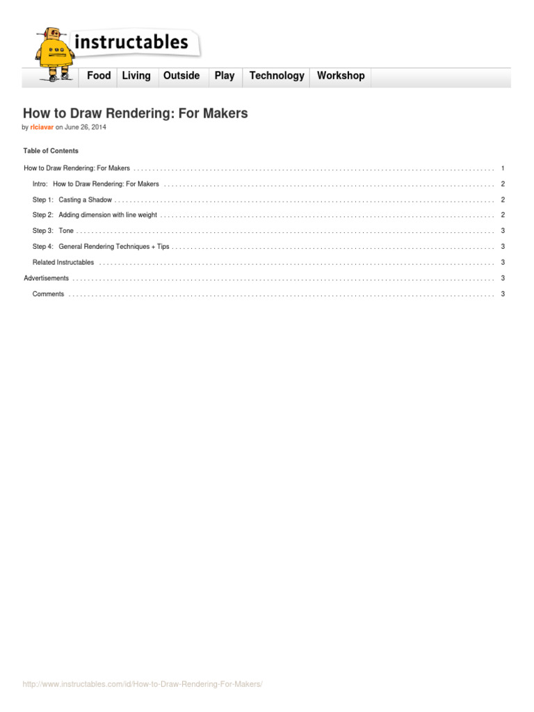 How To Draw Rendering For Makers | PDF | Teaching Methods & Materials