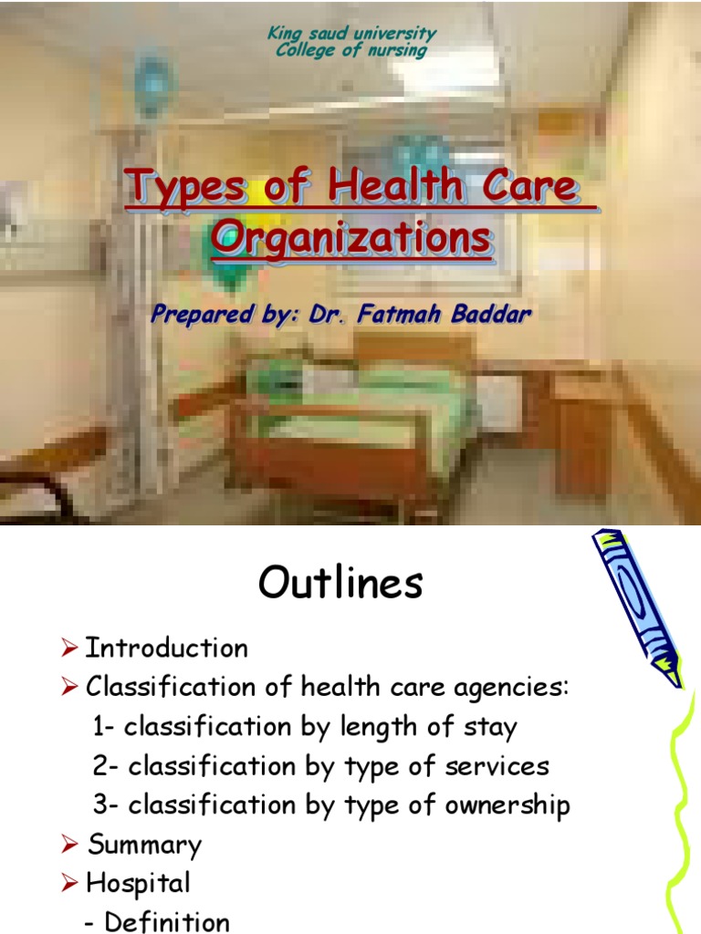 Classification of Health Care Organizations | PDF | Patient | Health Care