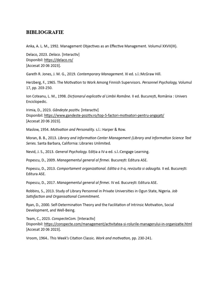 BIBLIOGRAFIE | PDF BIBLIOGRAFIE | PDF