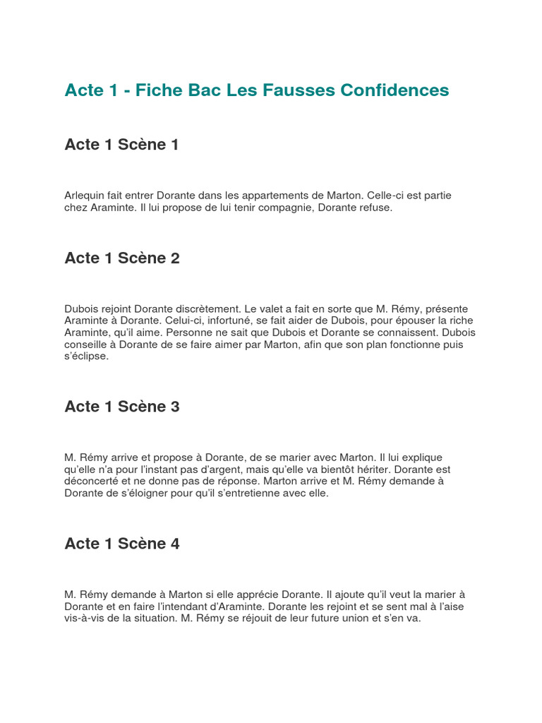 Acte 1 | PDF