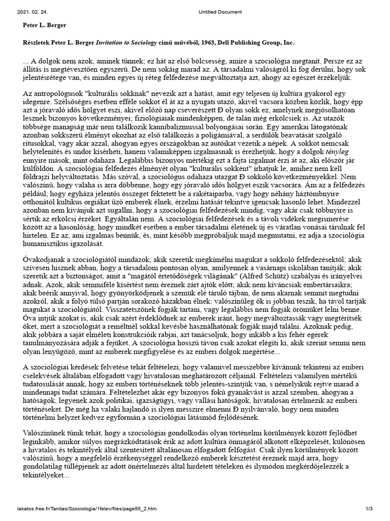1 - Berger Meghívás | PDF