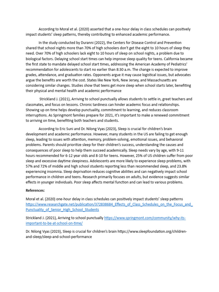 New RRL | PDF | Sleep | Adolescence