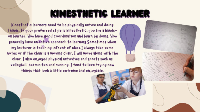 Kinesthetic learner | PDF