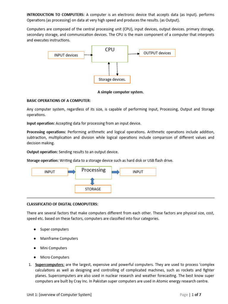 First Year CH 1 | PDF
