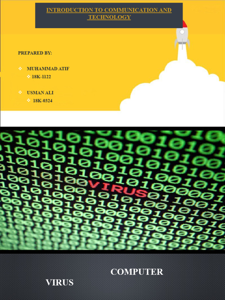Ict Presentation Pdf Computer Virus Antivirus Software