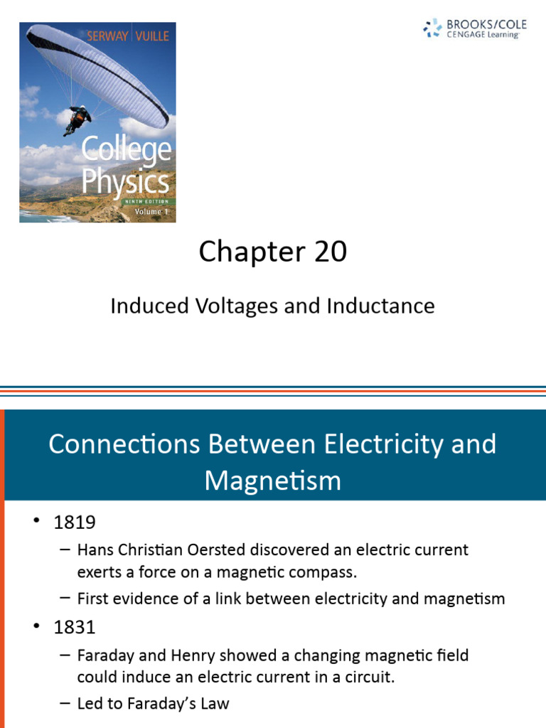 Chapter 20 | PDF | Electromagnetic Induction | Inductance