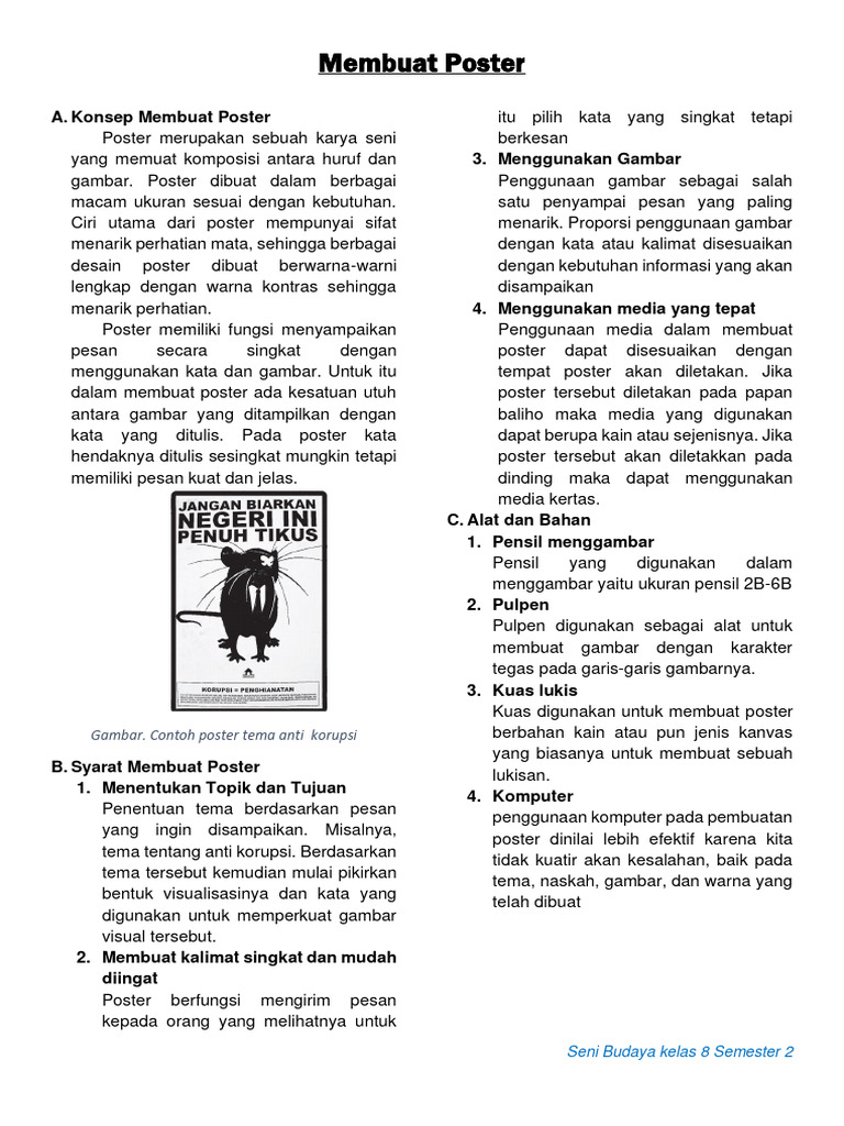 Panduan Membuat Poster Efektif | PDF