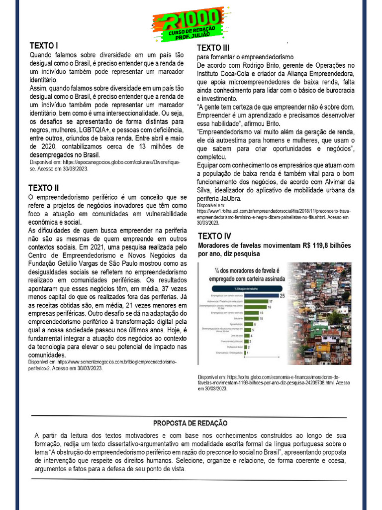 Cópia de Empreendedorismo Periférico - Tempestade de Ideias | PDF ...