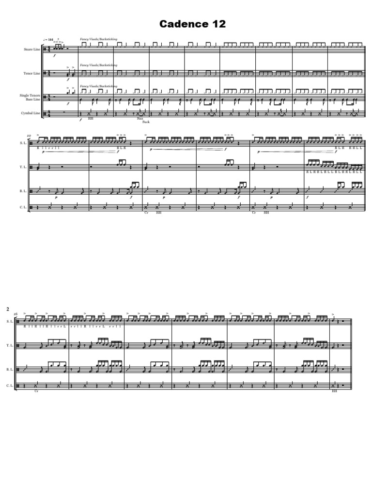 Cadence 12-Score and Parts | PDF