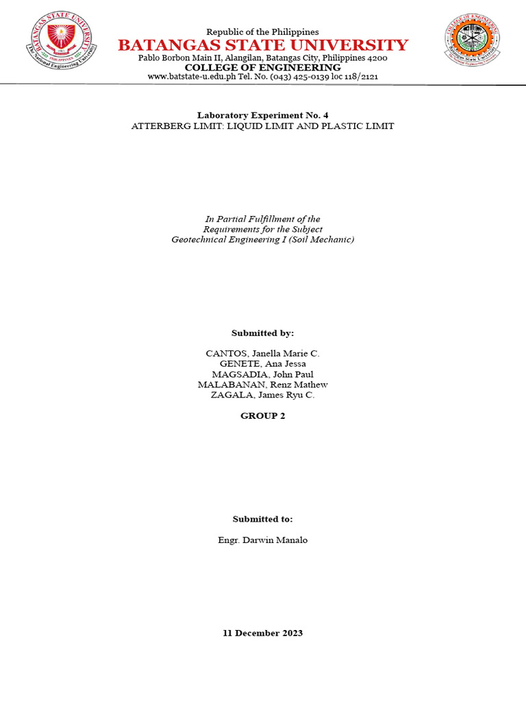 Laboratory No. 4 (Group 2) | PDF | Applied And Interdisciplinary ...