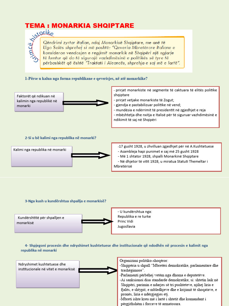 11-Monarkia Shqiptare | PDF
