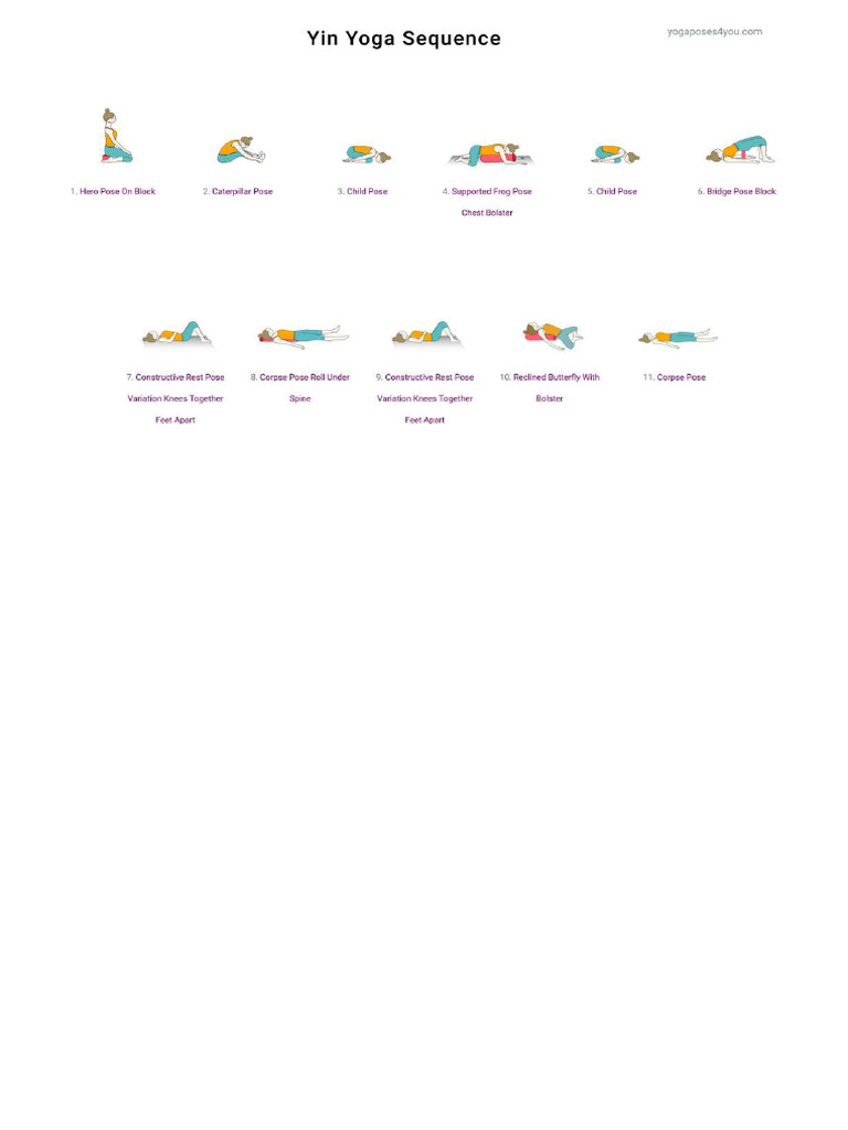 Yin Yoga Sequence | PDF