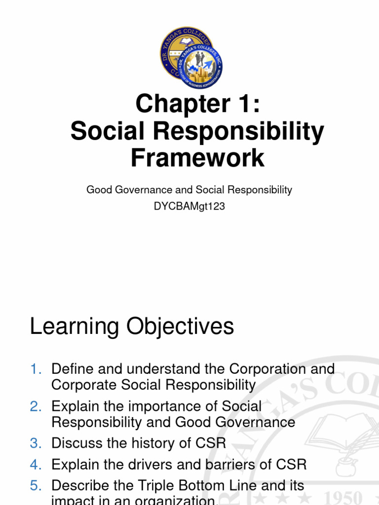 Chapter 1 Social Responsibility Framework | Download Free PDF ...