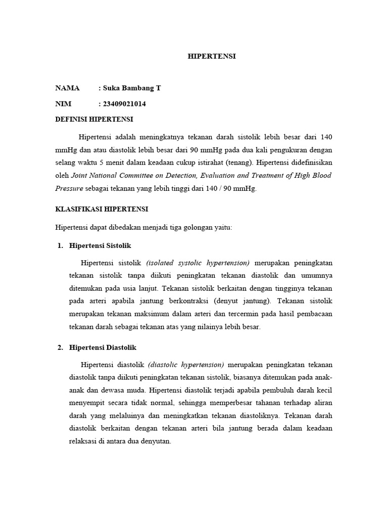 Refrat Hipertensi | PDF