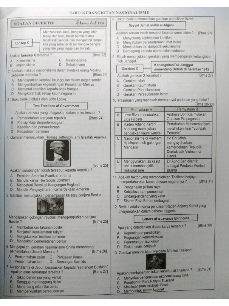 Soalan Obj B2 T4 2022 | PDF