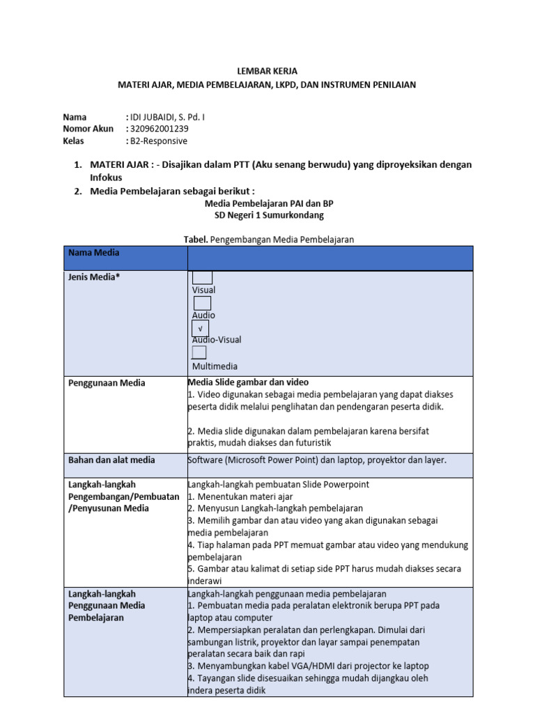 Materi Ajar_LKPD_Instrumen Penilaian ok_compressed | PDF