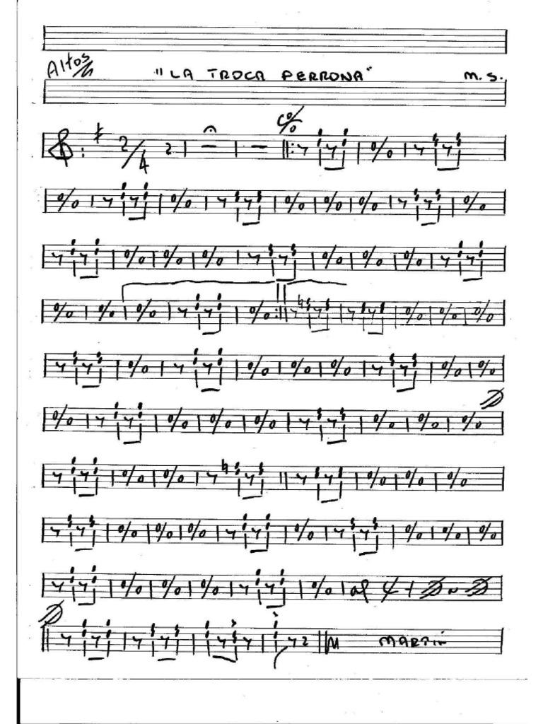 La Troca Perrona - Banda Ms | PDF